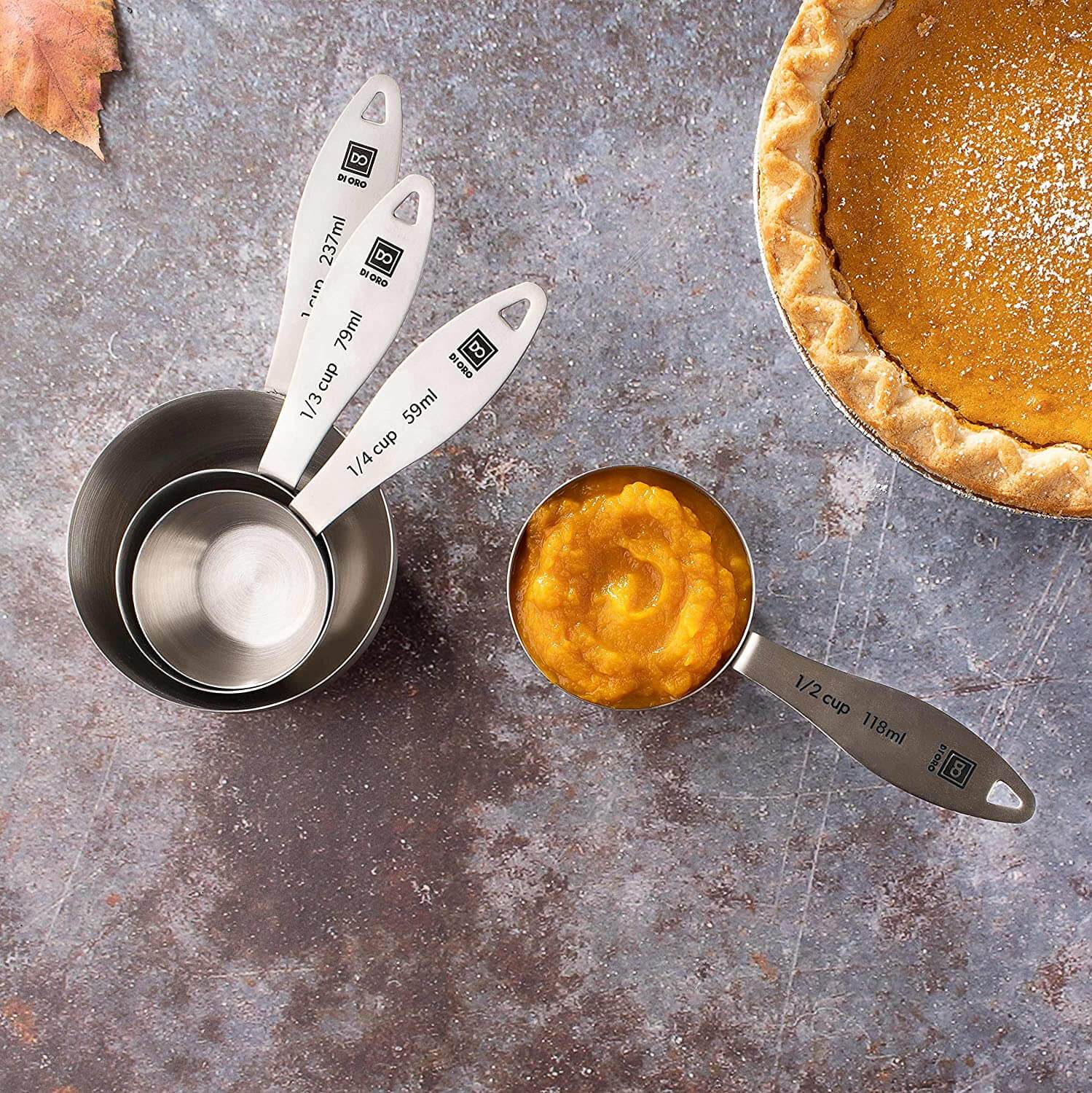 8-Piece 18/8 Stainless Steel Measuring Cup and Spoon Set– DI ORO
