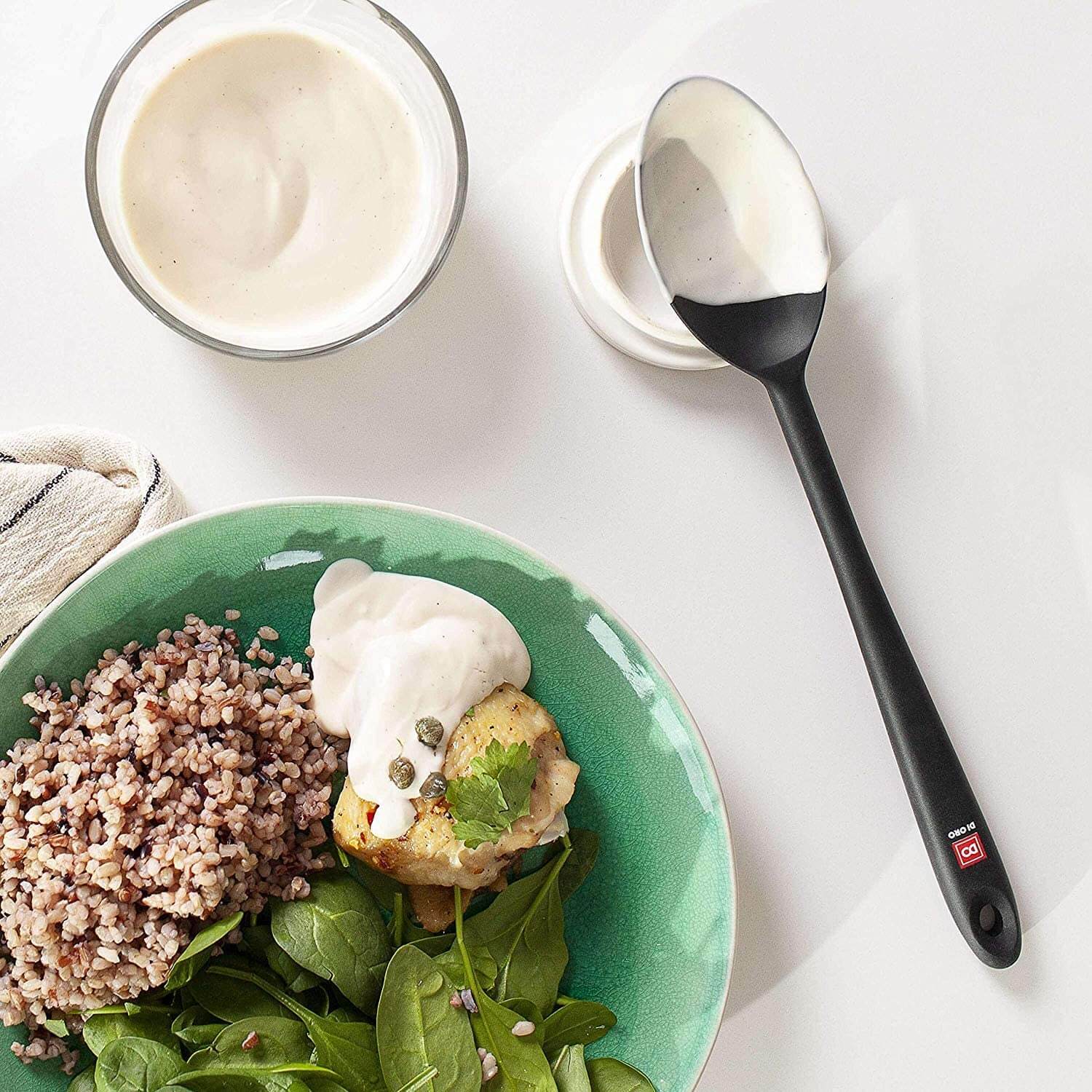 2-Piece Silicone Spoon Set for Safe Cooking– DI ORO