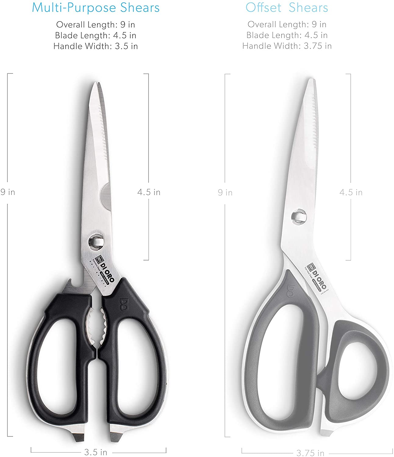 High-Carbon Stainless Steel Multi-Purpose Kitchen Scissors– DI ORO
