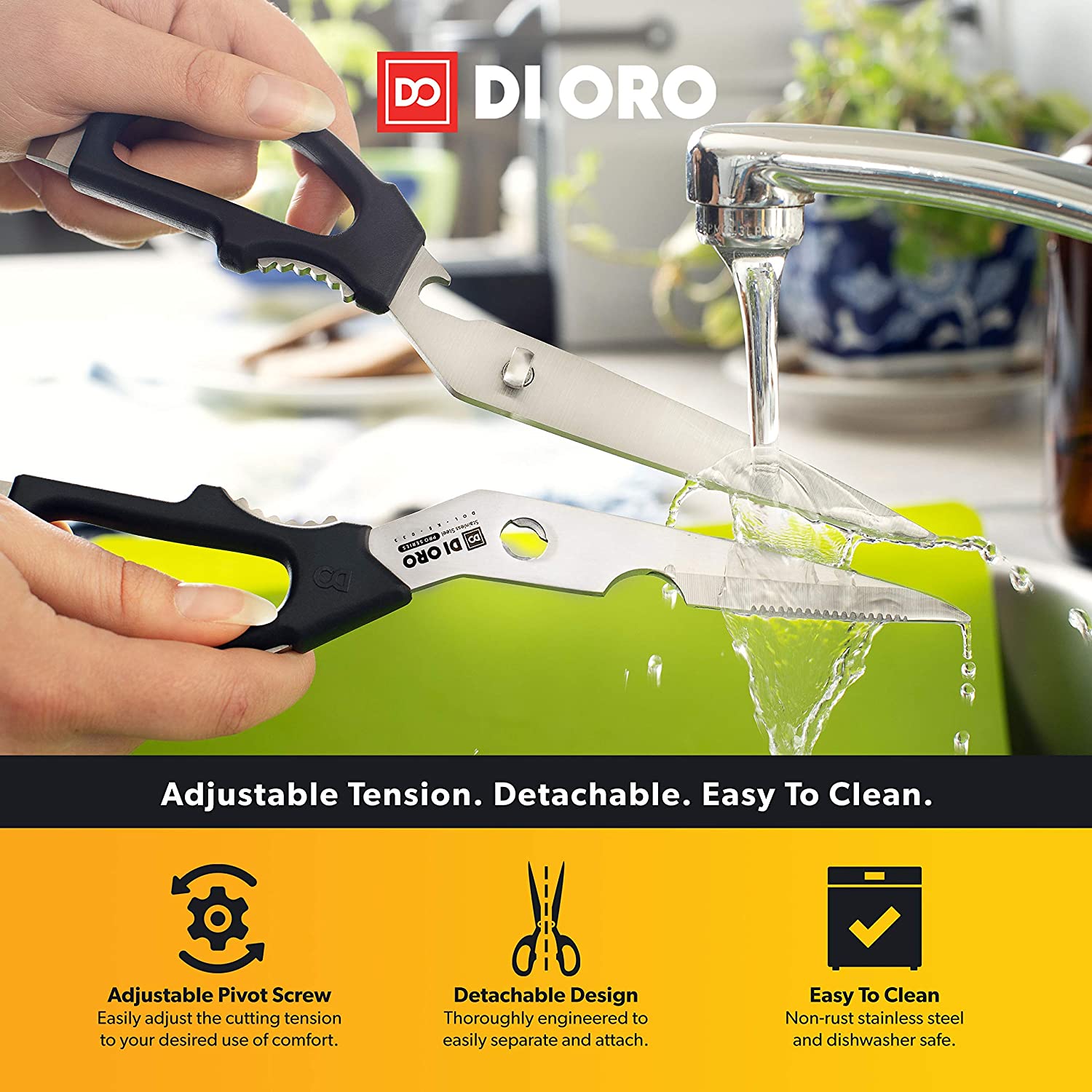 High-Carbon Stainless Steel Multi-Purpose Kitchen Scissors– DI ORO